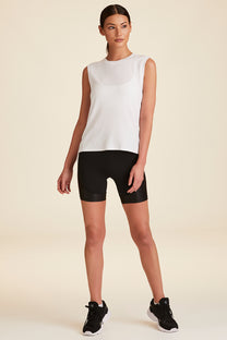 Indio Muscle Tank - White Relaxed Fit Tank Top | Alala